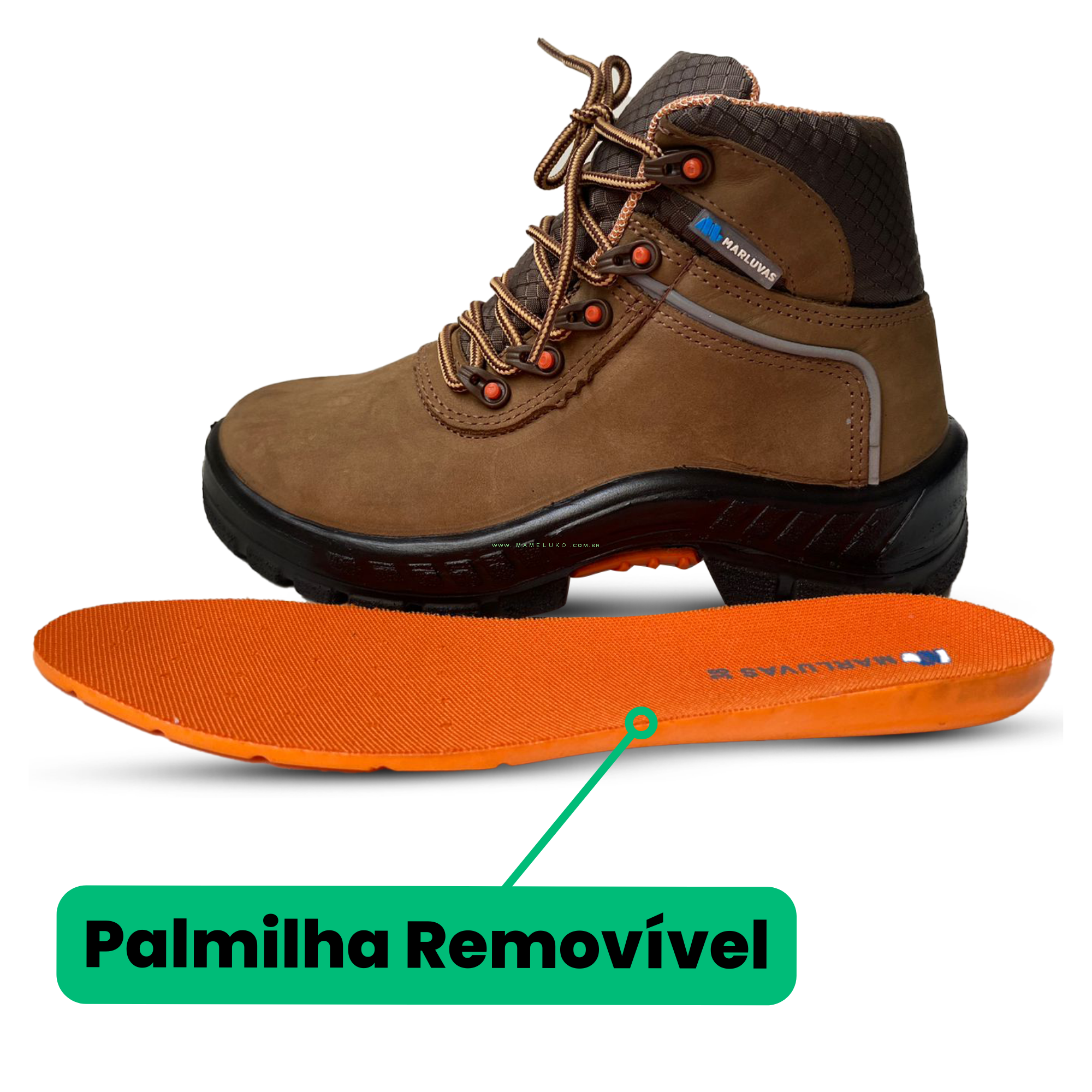 Botina Marluvas Premier com fecham Marrom na Mameluko