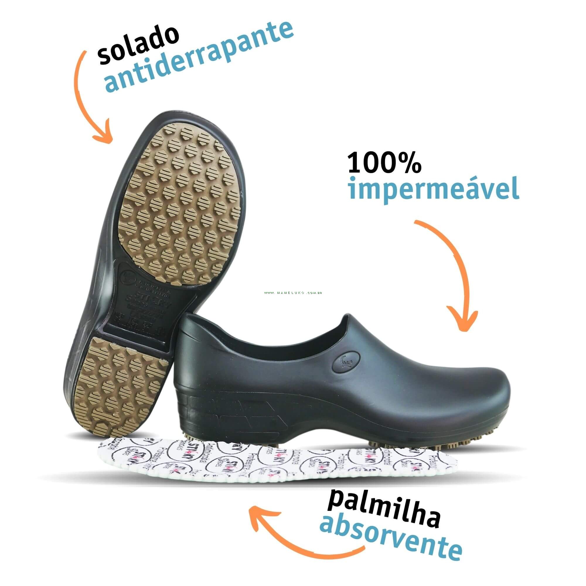 Sapato feminino Sticky Shoe Woman Preto na Mameluko